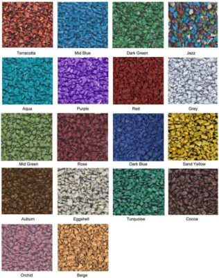 Wet Pour Rubber Colour Charts - Complete Playgrounds